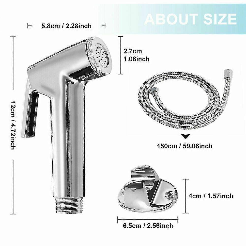 Chrome Bidet Shattaf Douche Spray Tap Hygienic Toilet Muslim Shower ...