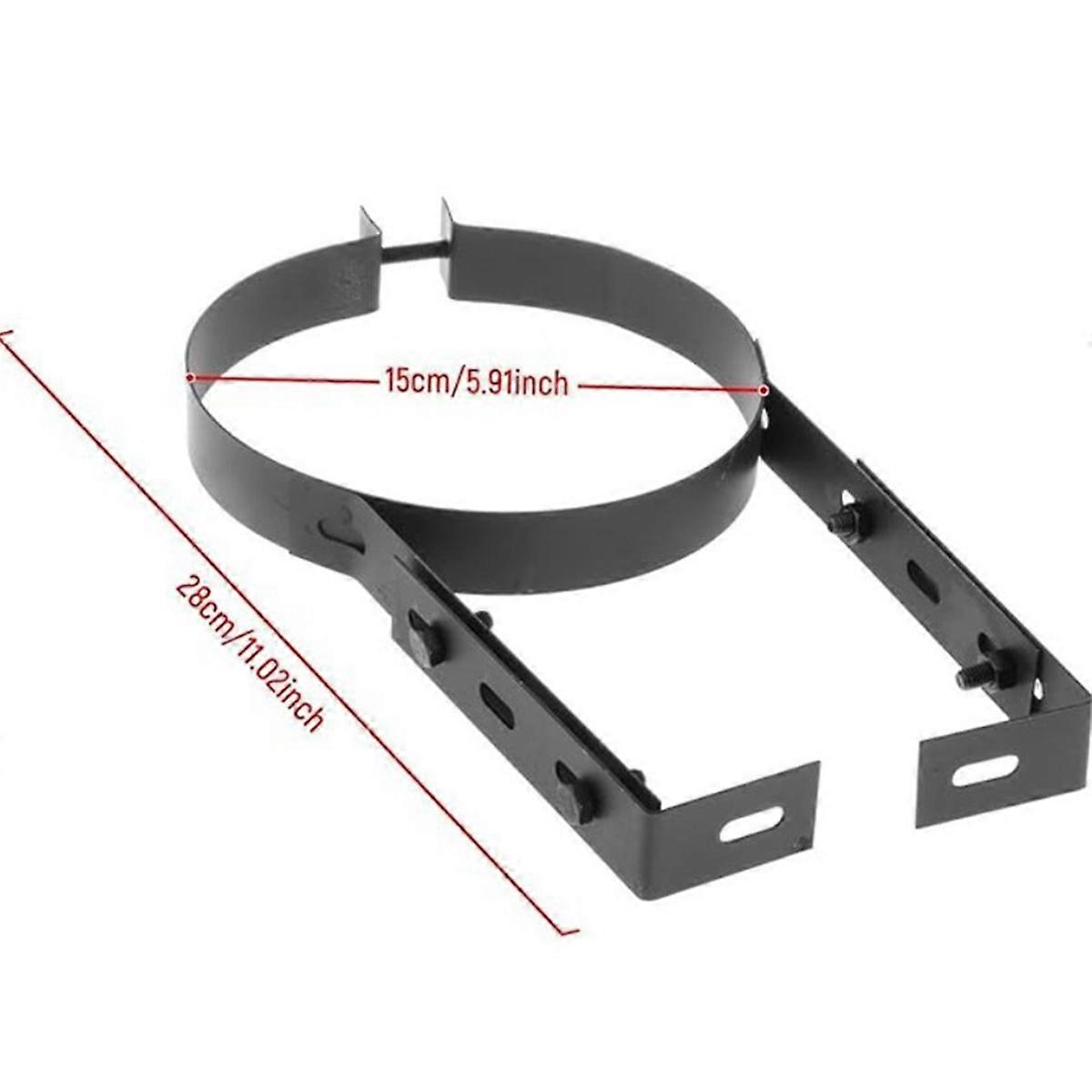 Chimney Pipe Holder Bracket 15CM Stainless Steel Adjustable Wall ...