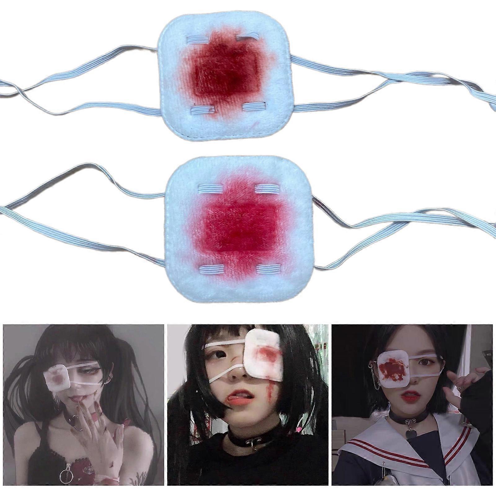 Single Eyed Eyepatch Cosplay Eye Mask Halloween Cosplay Eyemask Ghoul ...