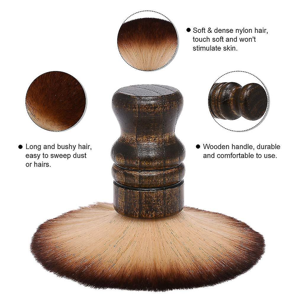 Large Neck Duster Brush Soft Barber Face Cleaning Hairbrush Nylon Hair ...