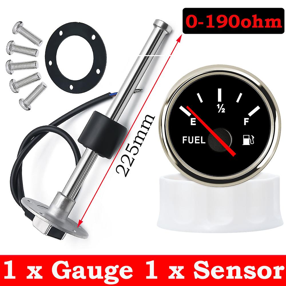 Marine Boat Car Fuel Level Sensor With Indicator Tank Meter 0~190 Ohm ...