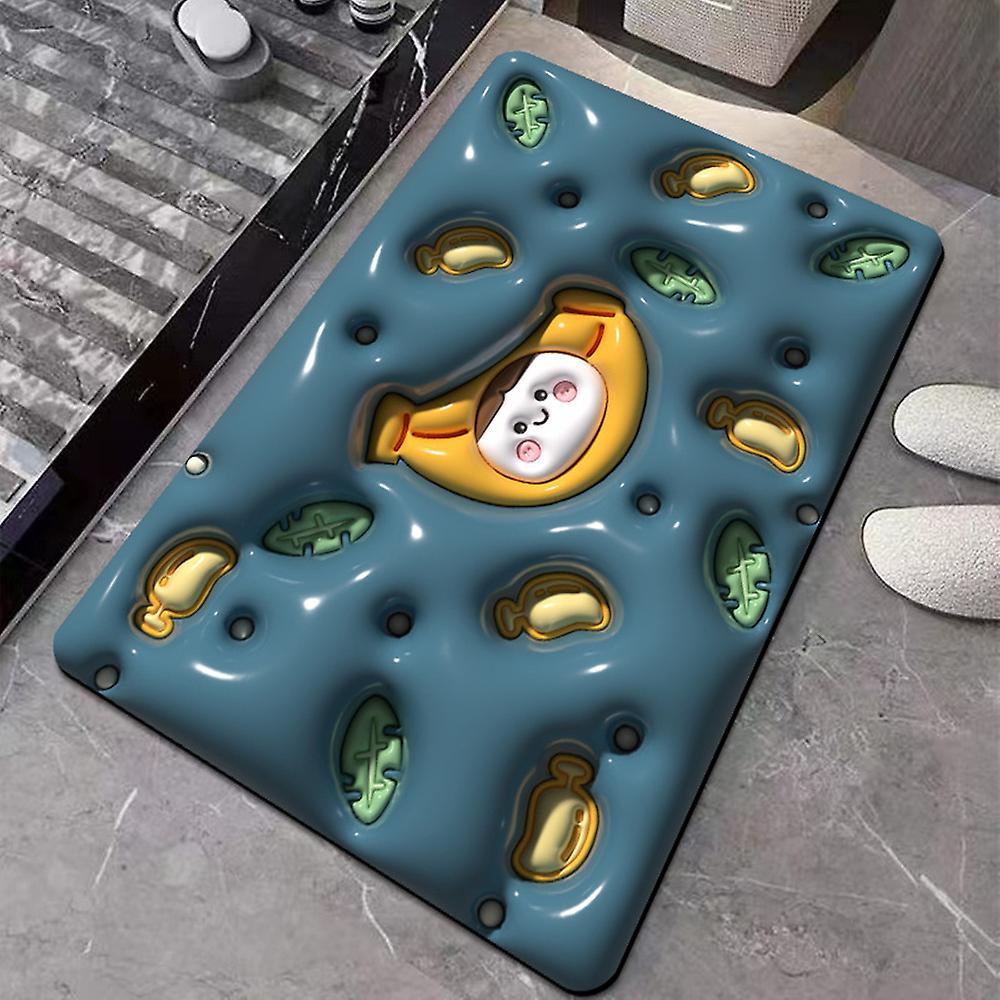 Cute Cartoon Floor Mat 3d Visual Quick-drying Bathroom Floor Mats For ...