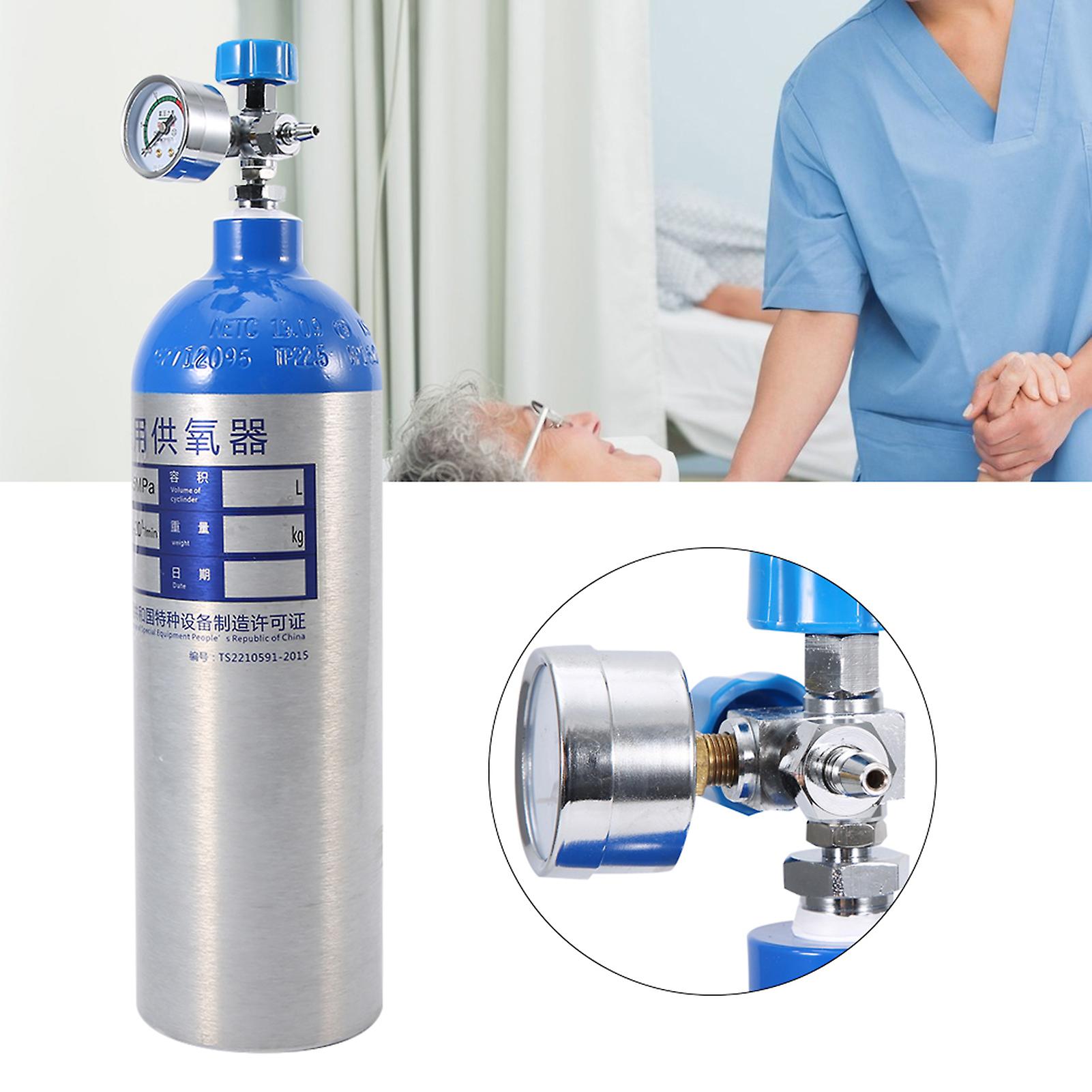 2L Household Portable Oxygen Cylinder Elderly Patient Oxygen Bottle ...