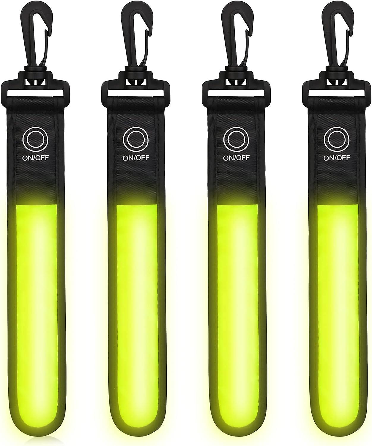 4 Pack Reflective LED Pendants Flashing 3 LED Modes for Kids Reflective ...