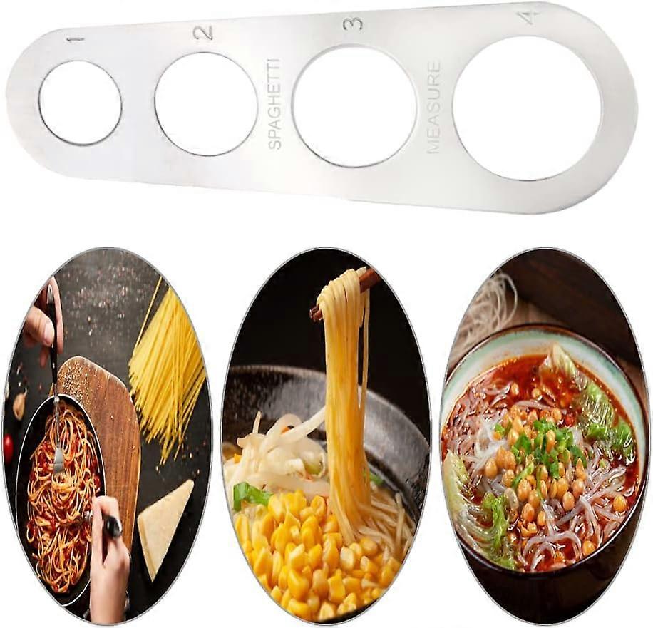 4-Holes Stainless Steel Spaghetti Measurer, Spaghetti Measuring Ruler ...
