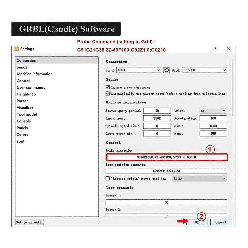 Grbl CNC Z-Axis Router Mill Touch Plate Tool Setting Probe Milling Tool for CNC DIY Engraving ...