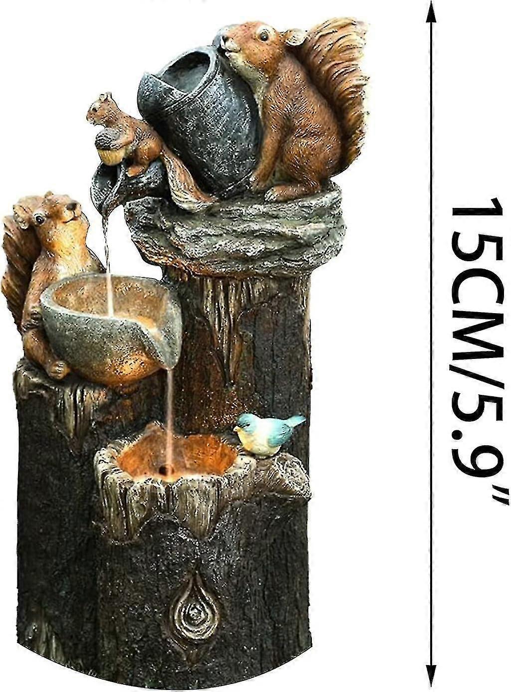 Solar Fountain With Resin Duck Family, Duck Water Fountain Statue ...