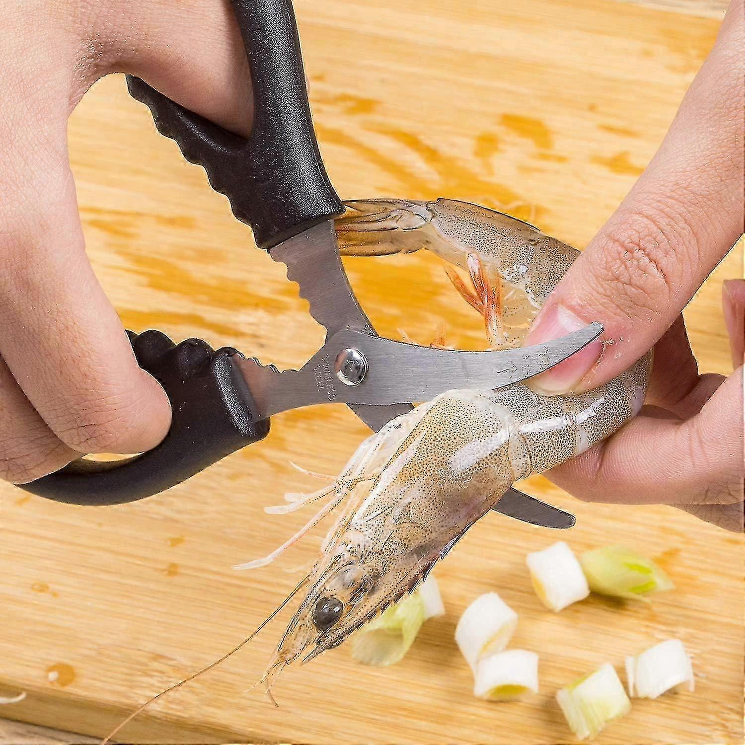 4pcs Seafood Scissors Crab Scissors Stainless Steel Seafood Fish Crab ...