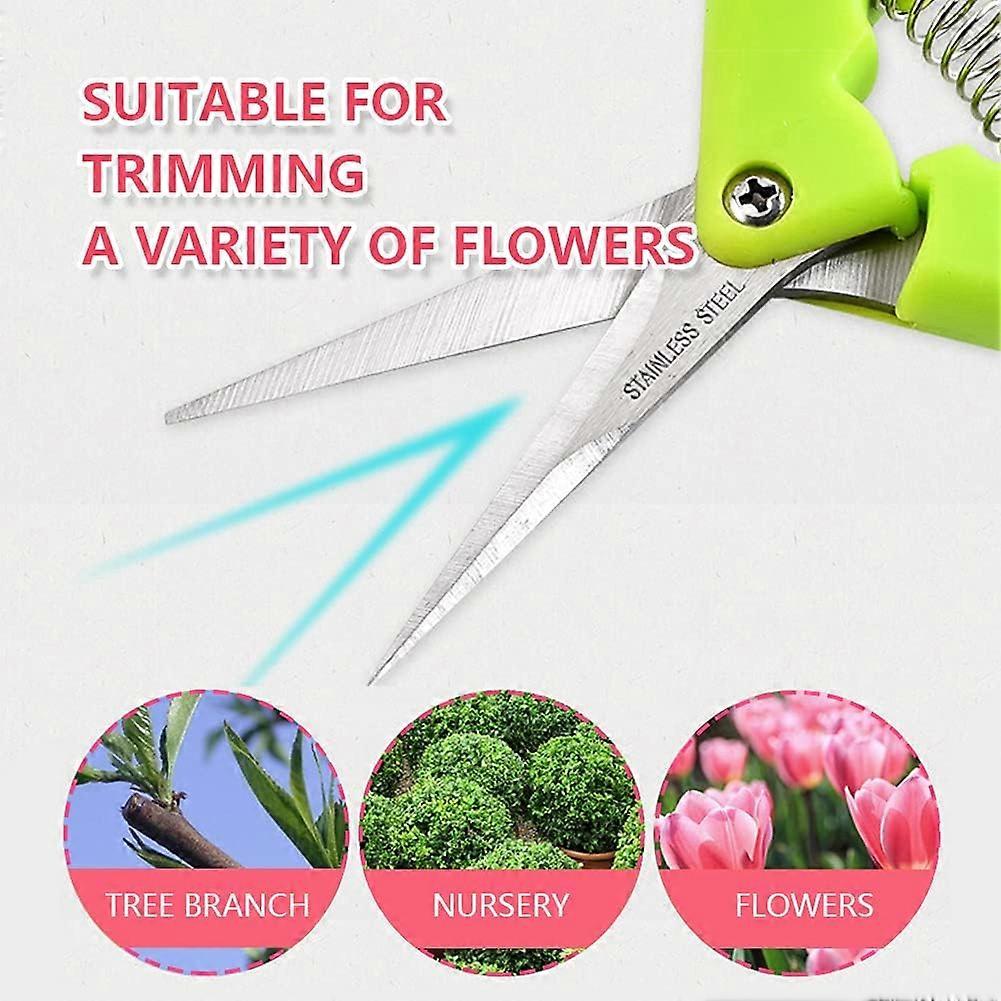 Hand Garden Pruning Shears, Stainless Gardening Scissors For Plants And ...