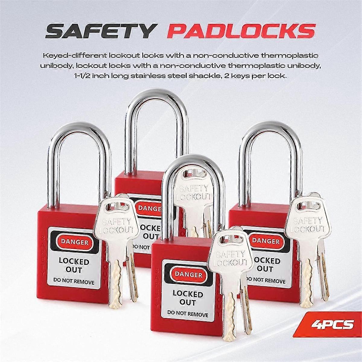 Electrical Lockout Tagout Kit, Hasps Set, Clamp on and Universal ...