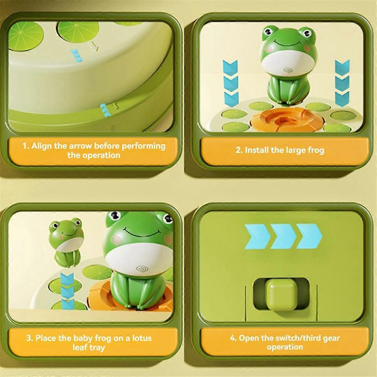 Kid Toy Launch Frog Cartoon Flying Frog Catching Development Sensory ...