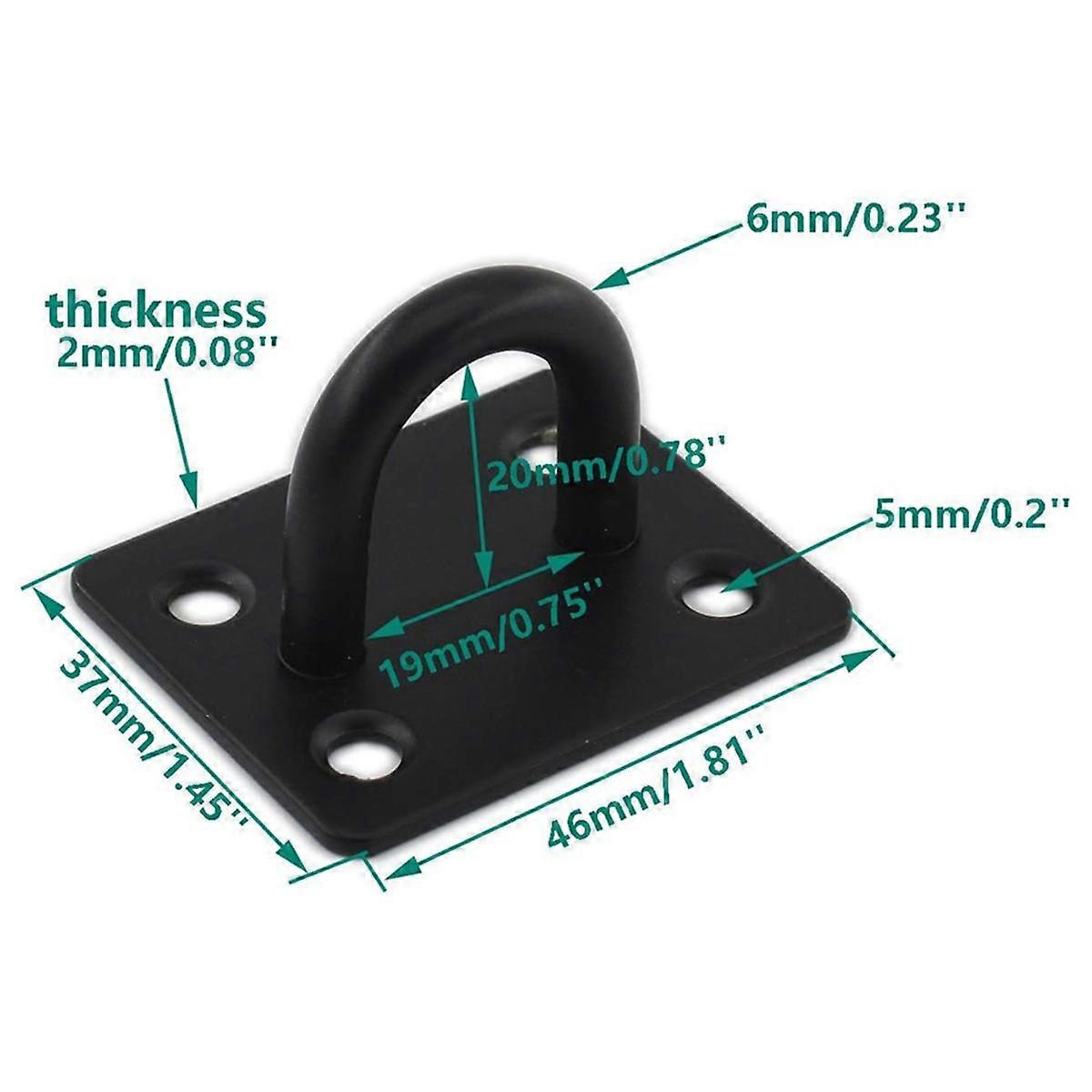 Pad Eye Plate U Hooks Heavy Duty Wall Mount Ring Hooks Marine Hanging ...