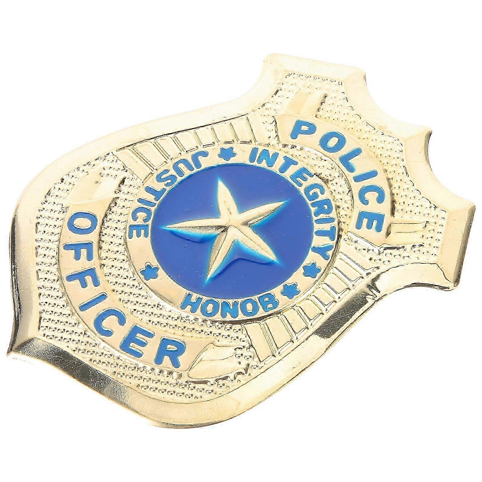 Decorative Police Badge Brooch Ornament Metal Police Cosplay Police ...