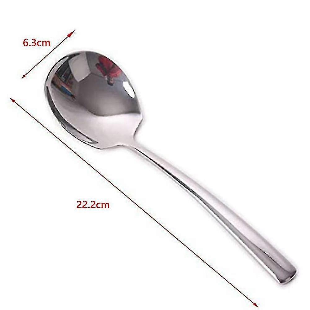 Large Serving Spoon,set Of 4 Stainless Steel Large Serving Spoon,mirror ...