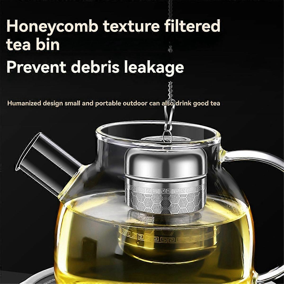 316 Stainless Steel Honeycomb Texture Tea Filter Teapot for Brewing Tea ...