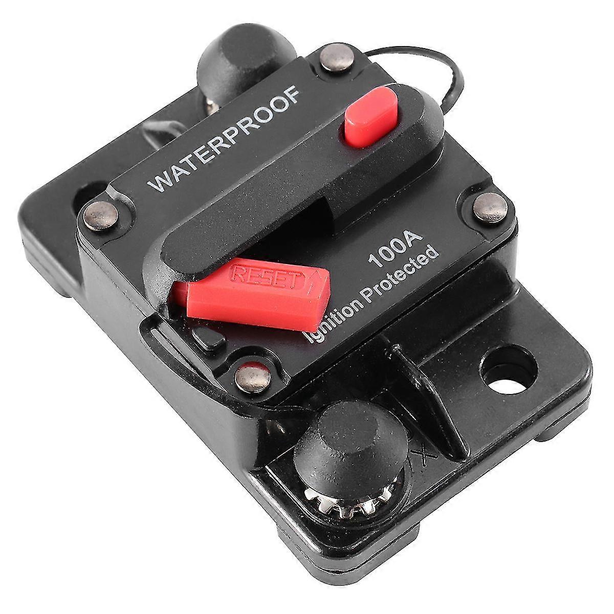100a Waterproof High Amp Manual Reset Dual Stud Circuit Breaker With ...