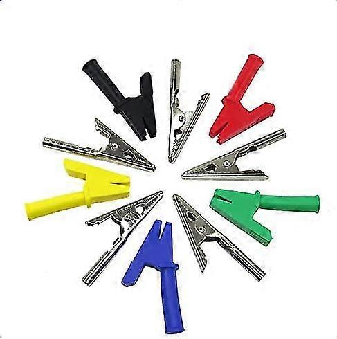 Metal Crocodile Clips Insulated 380v 20a 4mm Banana Plug Test Lead ...