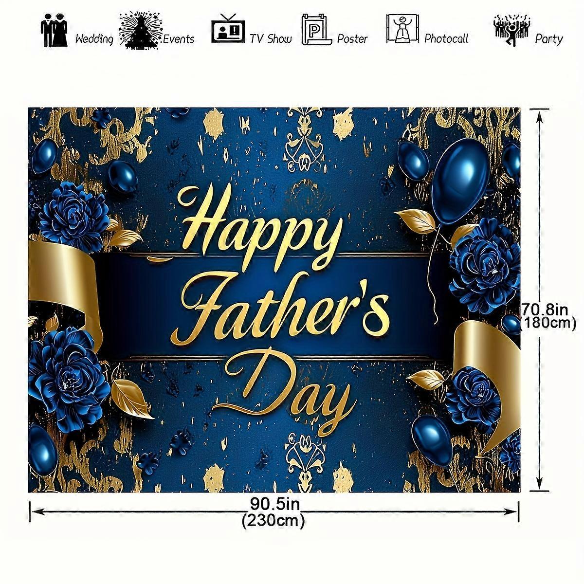 1pc Happy Father's Day Backdrop I Love Dad Father's Day Party ...