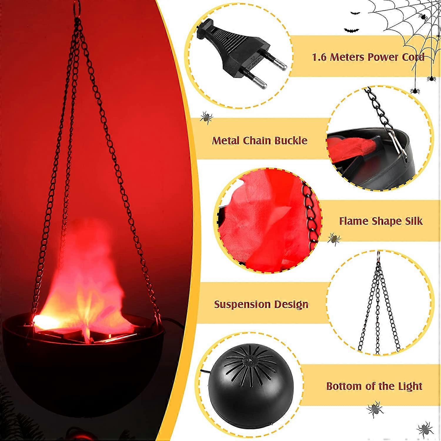 Hanging Fake Fire Light Prop Led Fake Fire Light, 3D Fake LED Flame ...
