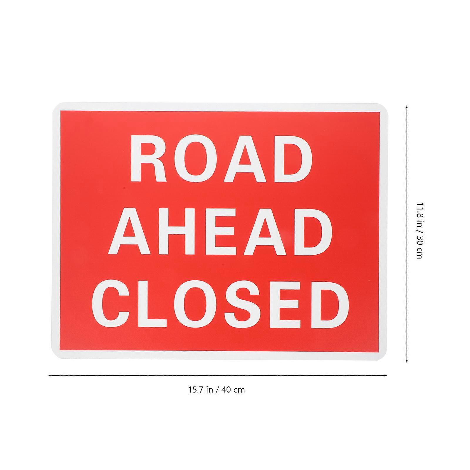 Road Closed Sign Weatherproof Traffic Warming Sign Driveway No Road ...