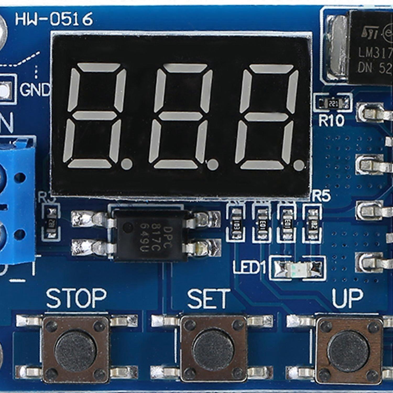 DC 5V--36V Trigger Cycle Delay Timer Switch Turn On Off Relay Module with LED Display | Fruugo UK