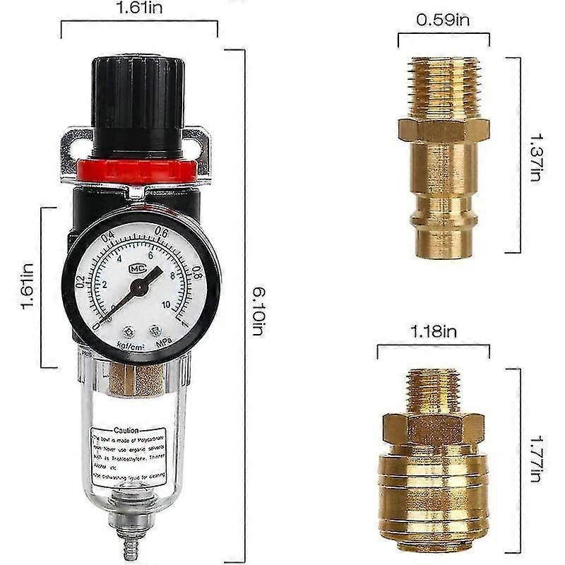 Compressed Air Service Unit - 1/4" Pressure Reducer - Compressed Air ...