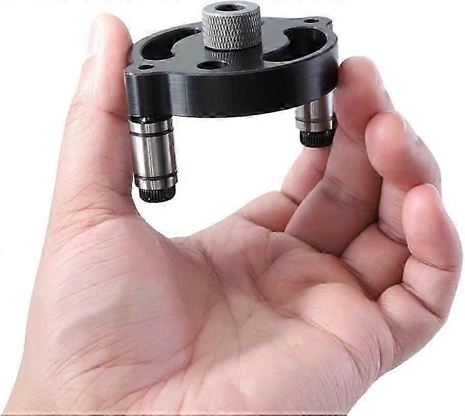 Vertical Self Centering Dowel Jig Kit,Dowel Drill Guide,2.75" Aluminum Alloy 3-Hole Drill Bit ...