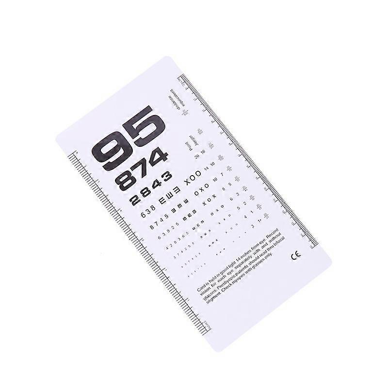 The List Standard Eye Test Chart Eyesight Testing Wall Visual Exam ...