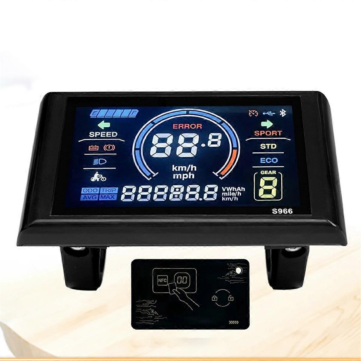 24-72V E-Bike LCD-S966 Colorful Display Control Panel with NFC Function ...