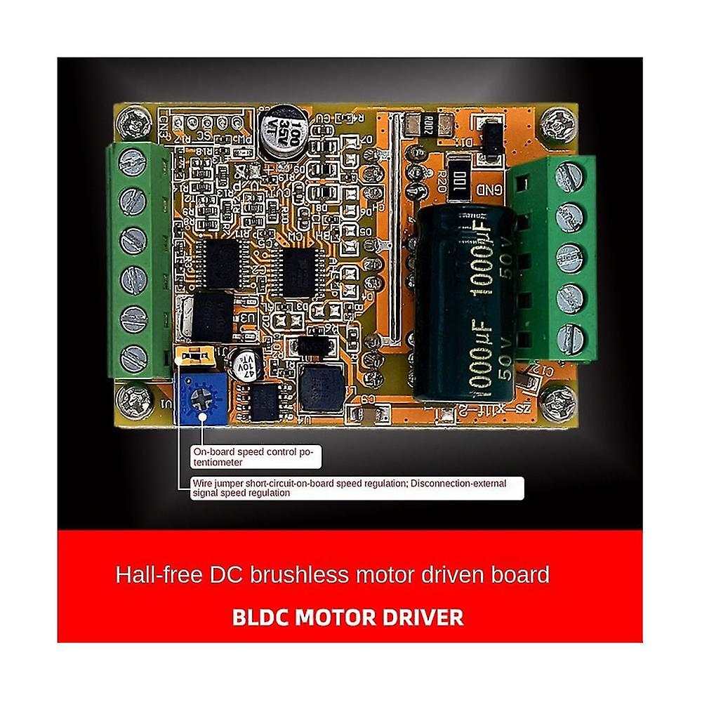 6-60v Bldc Three Phase Dc Brushless Motor Controller 400w Pwm Hall ...