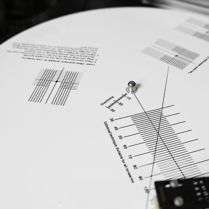 Anti-skating Calibration Disc Phonograph Cartridge Alignment Protractor ...