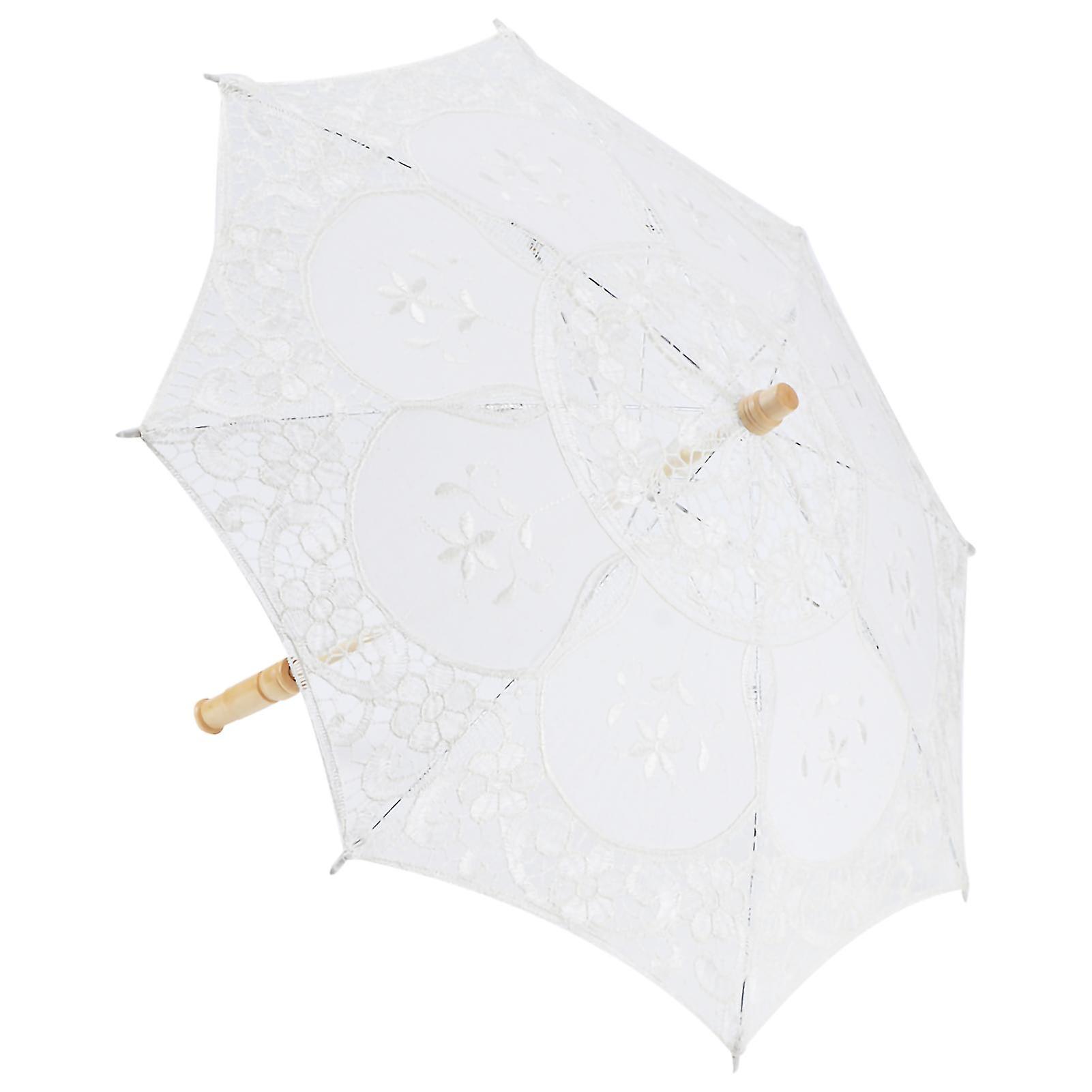 Bridal Lace Umbrella - Beige Mini Parasol for Wedding, Parties, Dancing ...