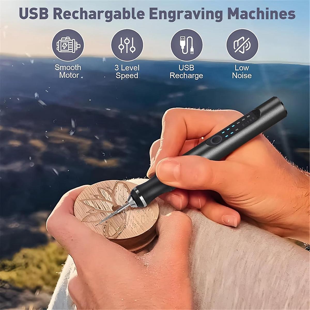 Electric Engraving Pen, Cordless Engraving Machine, Portable DIY Rotary ...