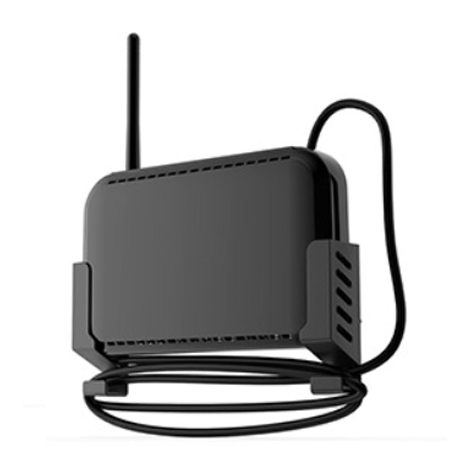1 Pair Wall Mount Wi-Fi Router Holder Invisible Plastic Bracket Mounted ...