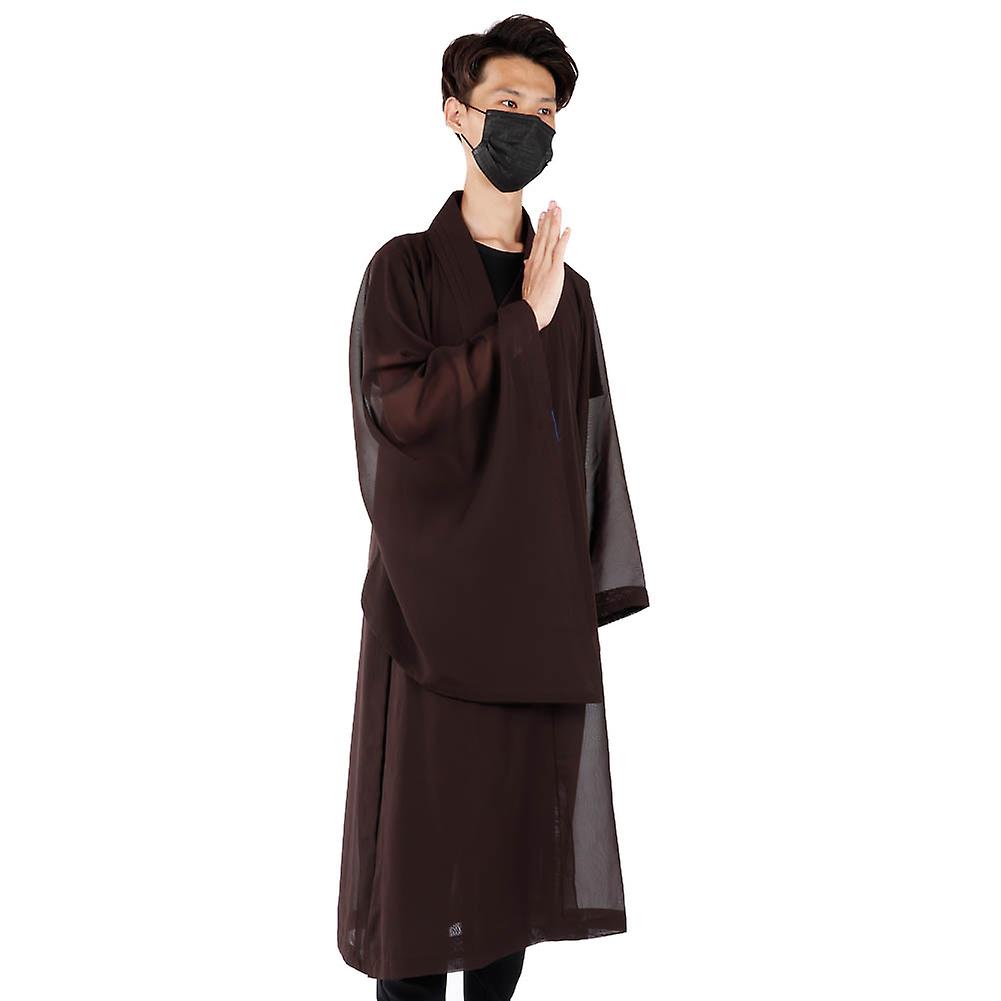 Hemp Yarn Fabric Zen Buddhist Robe Meditation Gown Monk Training Suit ...