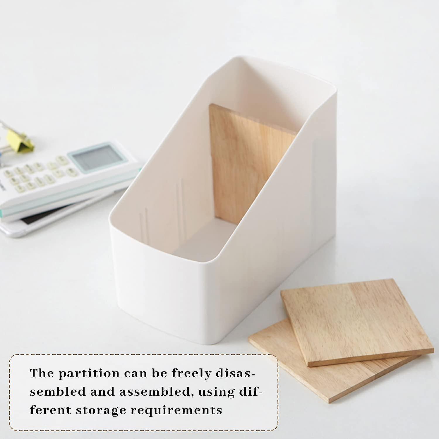 4 Compartment Remote Control Organizer, Detachable Desktop Storage Box ...