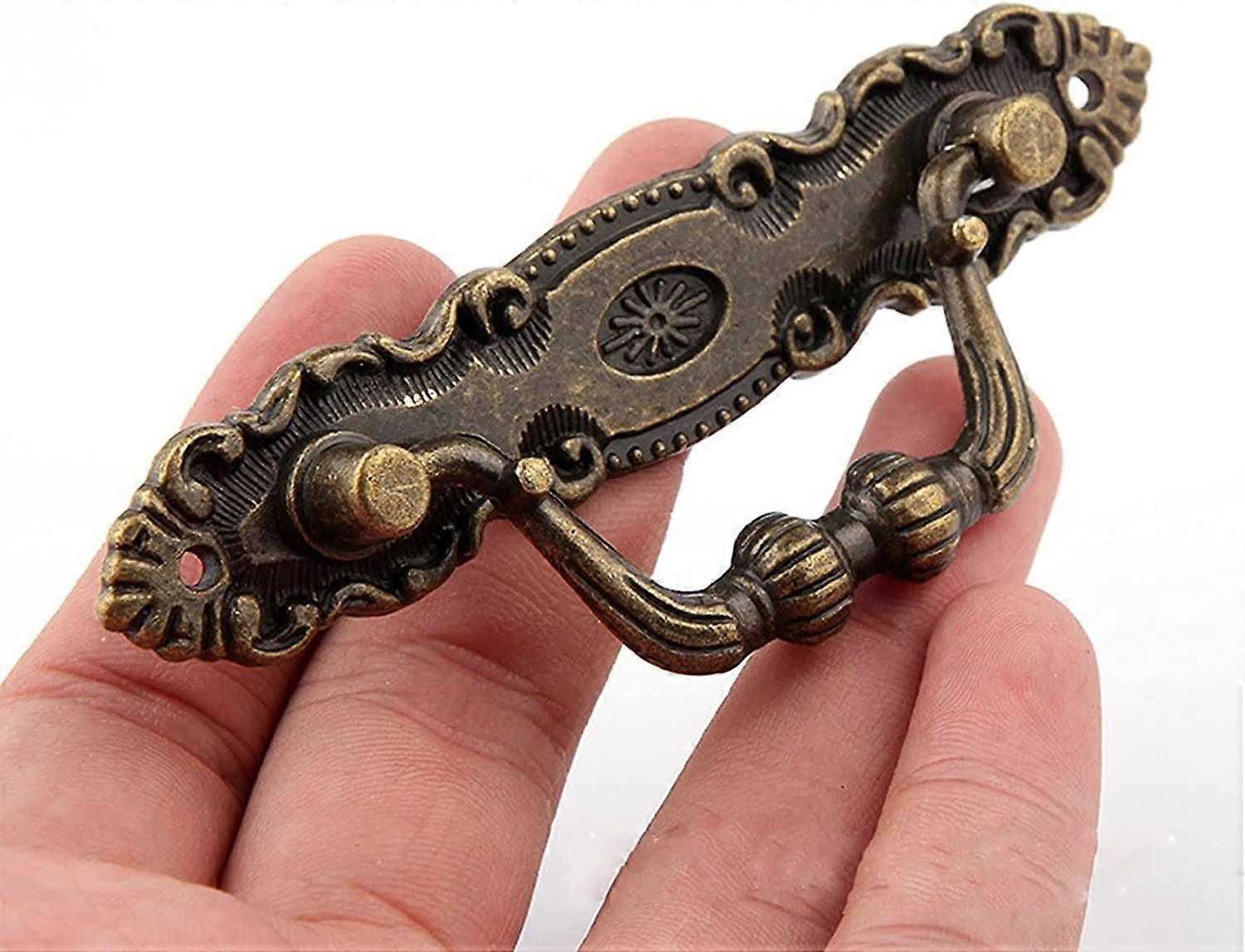 6 Pieces Vintage Zinc Alloy Drawer Pulls, Come with 12 Screws, Zinc ...