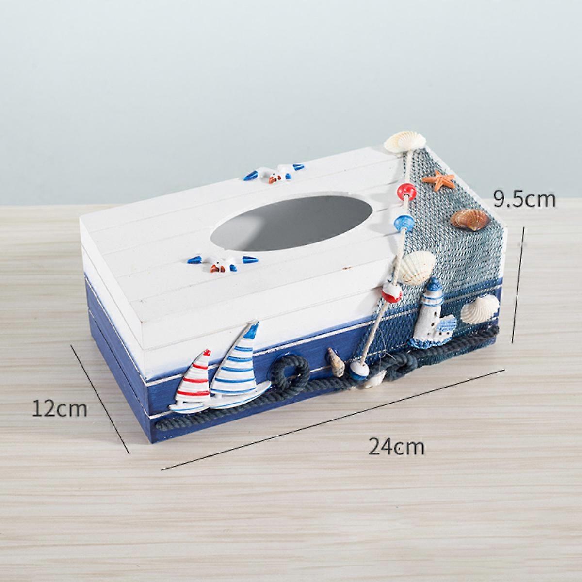 Wooden tissue box Facial tissue box Mediterranean style Kleenexbox ...