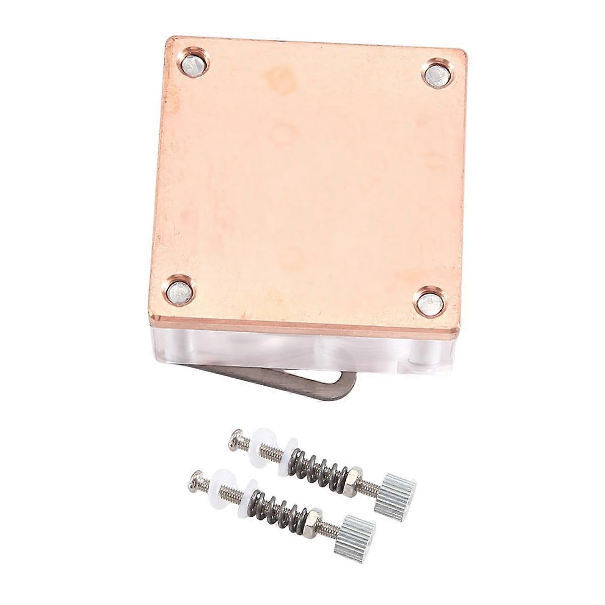 Diagonal Hole CPU Water Cooling Block Cooler Acrylic Transparent South ...