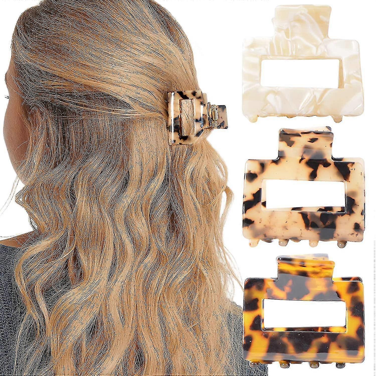 Tortoise Shell Ponytail Cuffs Elastic Hair Band Hair Tie Leopard French ...