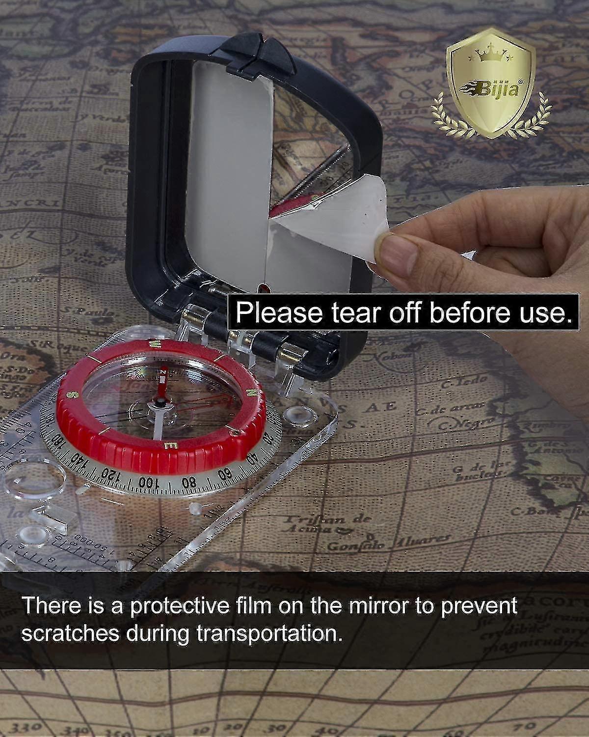 Orienteering Map Compass -sighting Mirror Compass With Adjustable ...