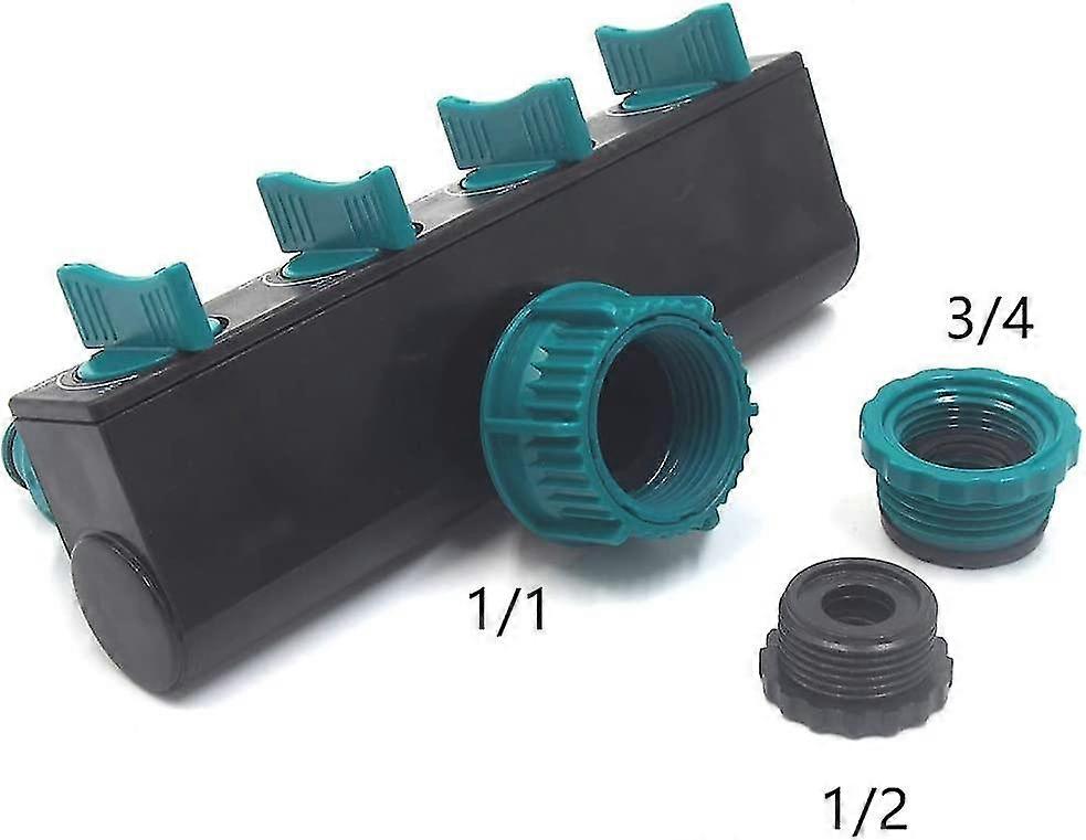 Garden Hose Splitter 4 Way Watering Splitter Garden Watering Irrigation ...