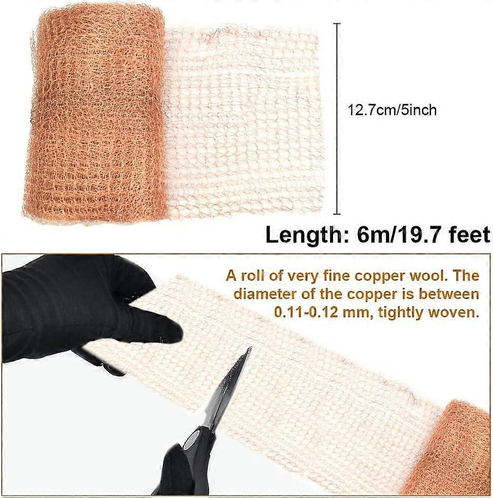 Copper Mesh, Rodent Mesh Copper Blocker Pest Control Anti-Rat Anti ...