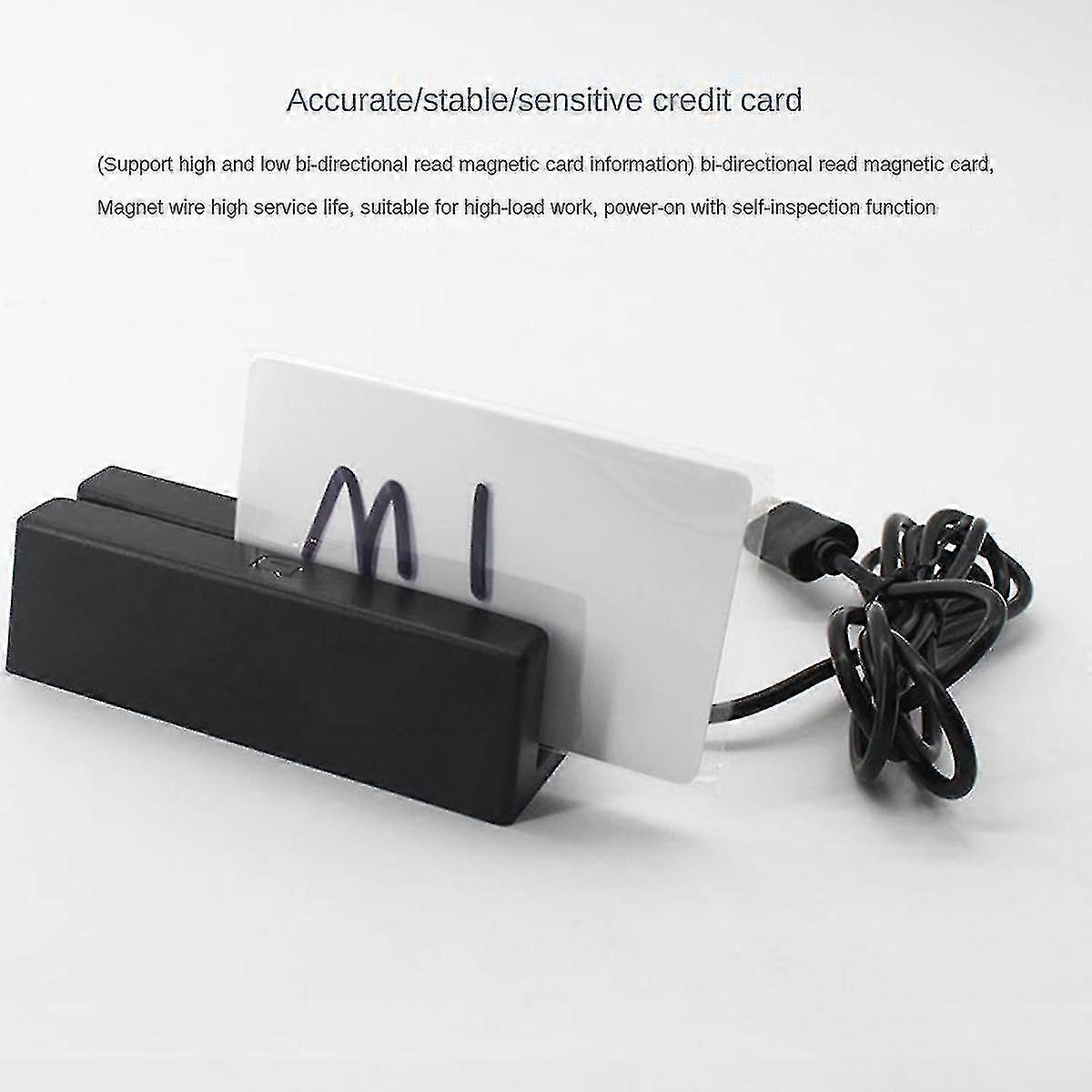 Msr90 Usb Magnetic Strip Card Reading Machine Card Reader Stripe 3 ...