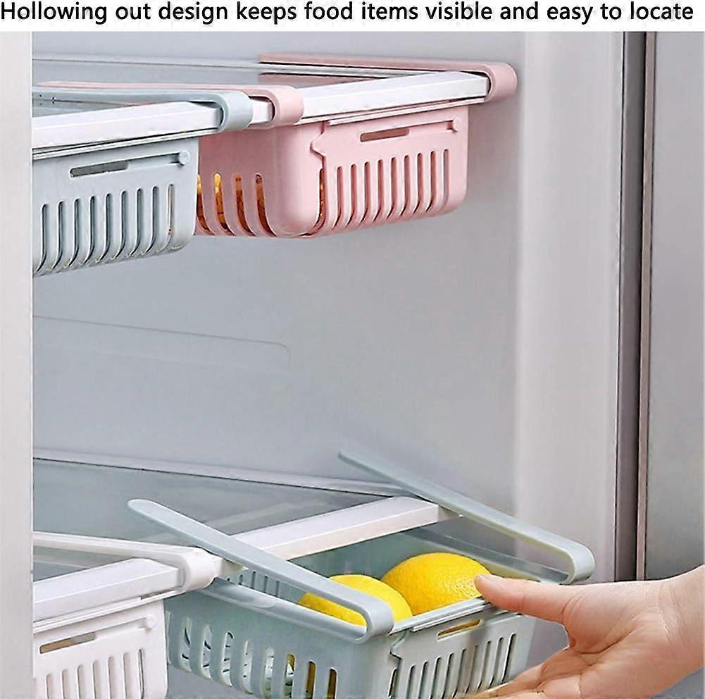 Kitchen Fridge Organizers - Storage Rack and Freezer Shelf Holder ...