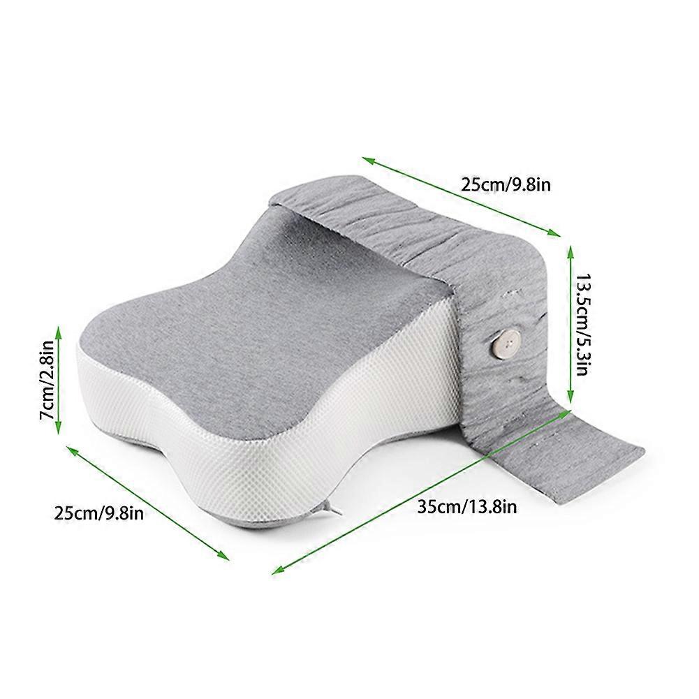 Orthopedic Knee Pillow for Side Sleeper Ergonomic Dual Concave Design ...