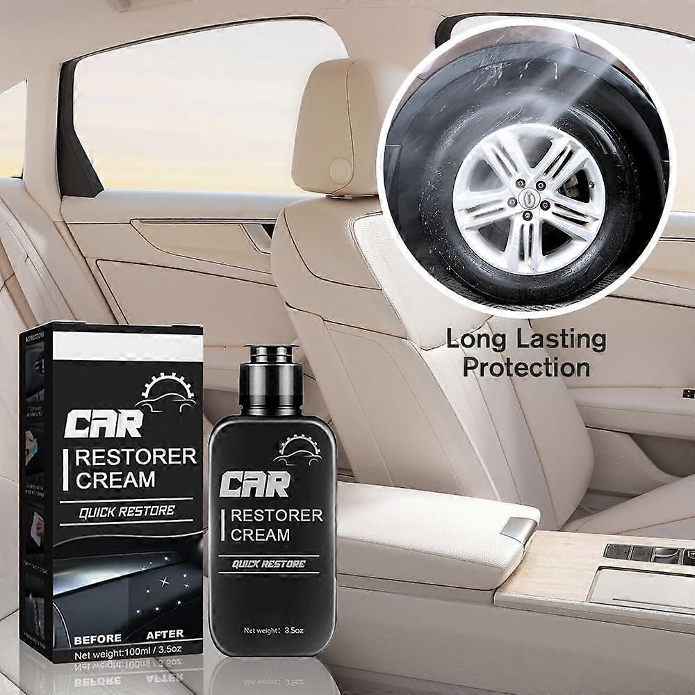 Car Interior Polishing Agent, 2024 New Car Restorer Cream, Plastic ...