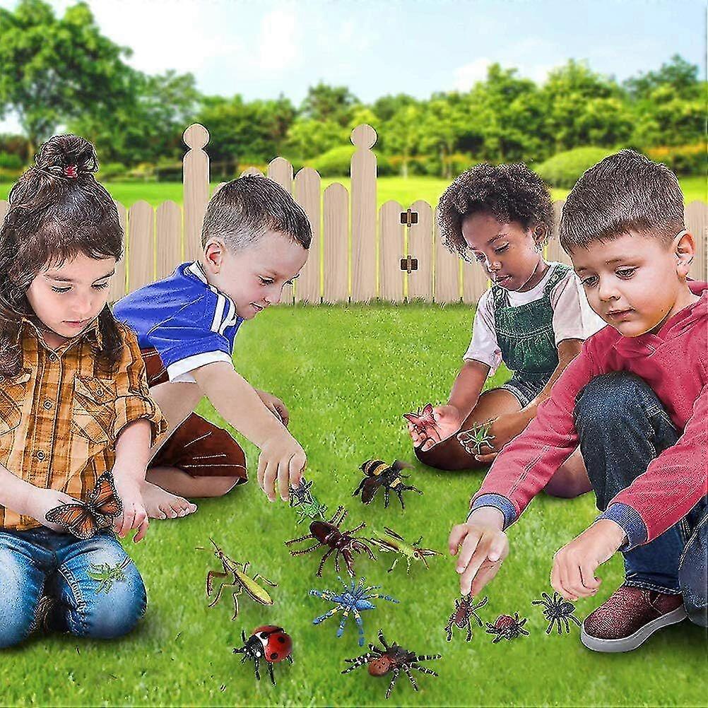 12 Pcs Plastic Insects Lifelike Assorted Figures Realistic Insect ...