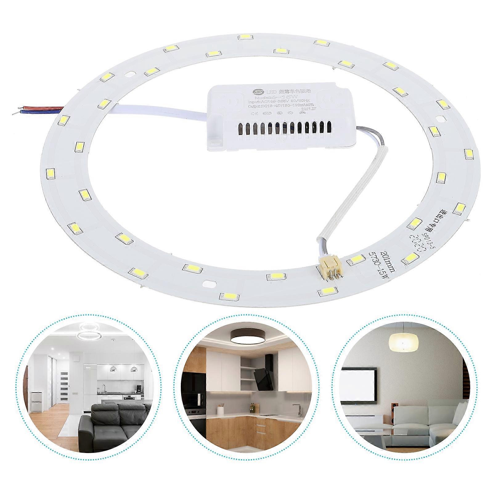 15W 220V-240V SMD 5730 30-LED Magnetic Circular LED Panel Bar Lamp LED ...