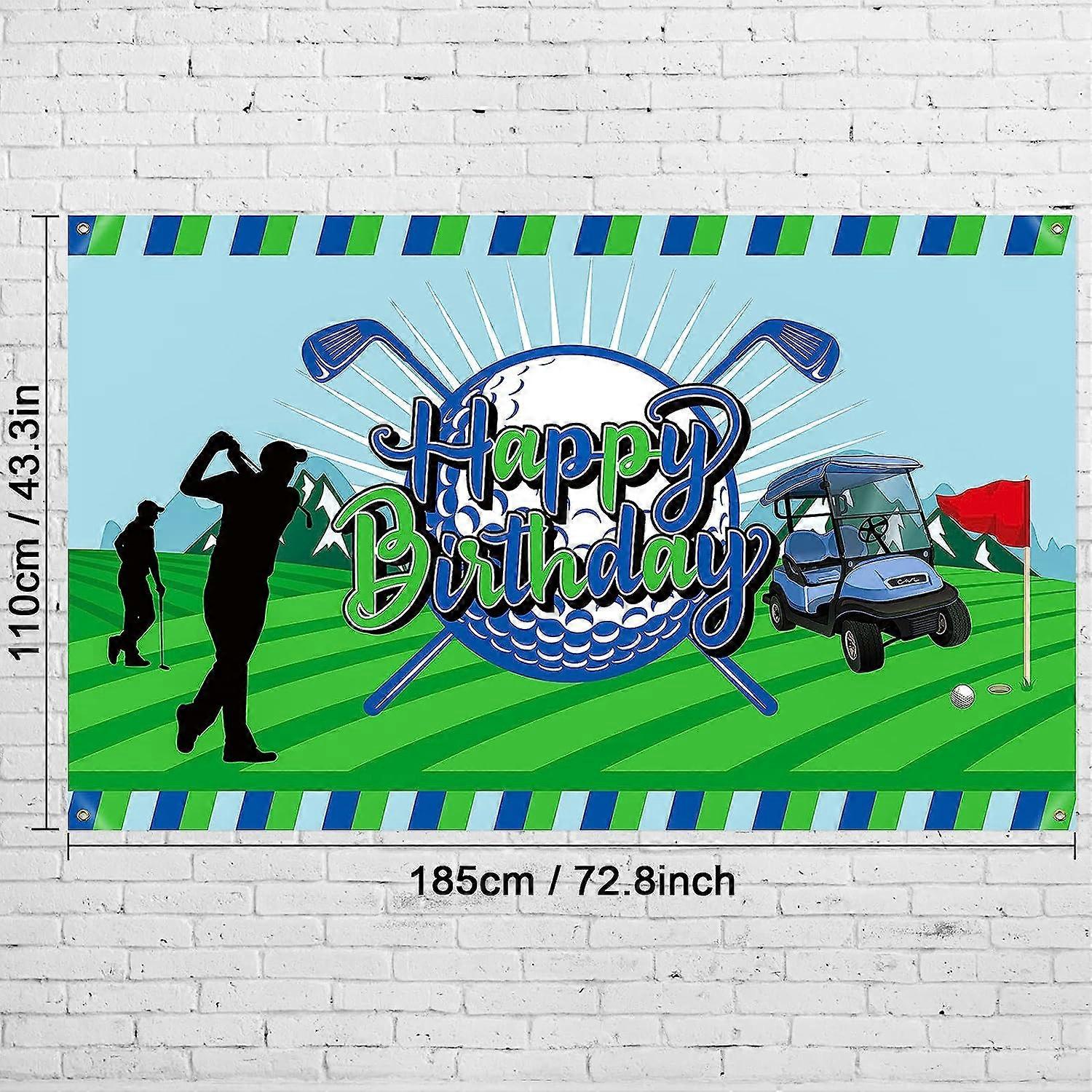 Golf Birthday Party Decoration Golf Happy Birthday Backdrop Photo Booth ...